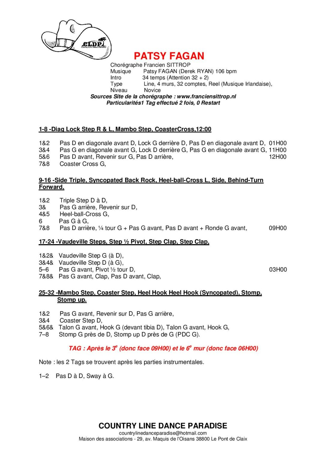 Patsy Fagan - Line Dance Country